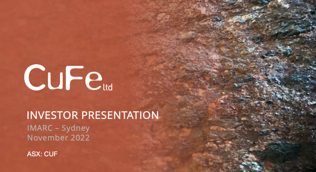 Presentation and Fact sheet - CuFe Limited